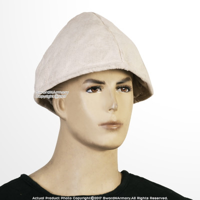 Medieval Cotton Padded Arming Cap for Helmet Coif LARP - Sword N Armory