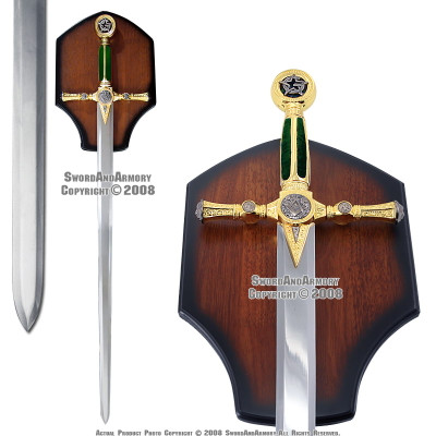 45" Freemason Masonic Sword Mason Knight Templar Crusader with Plaq ...