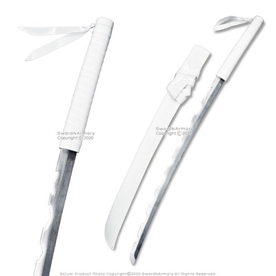 38" Steel LARP Cosplay Anime Demon Inosuke Hashibira Sword w/ Scabbard ...