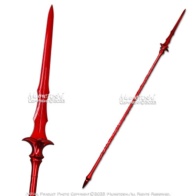 80" Gae Bolg Cu Chulainn Fate Lance Spear Stainless Steel Red Fantasy ...