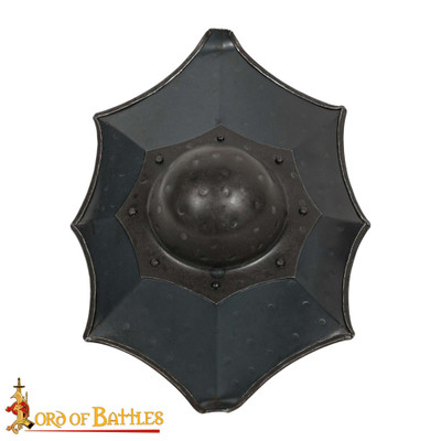 Medieval Talhoffer Buckler Shield Fencing, Natural Finish