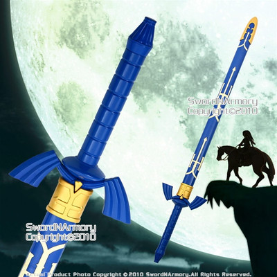 Anime Link's Twilight Princess Master Sword with Scabbard Video Game Weapon