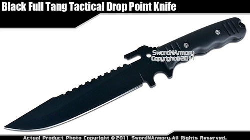 Full Tang Fixed Blade Tactical Knife Drop Point Dagger