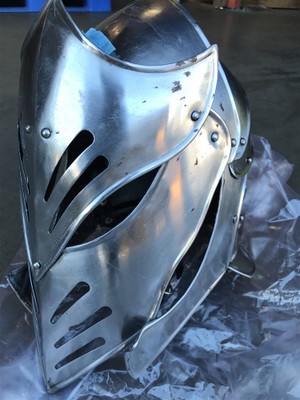 Fantasy Armageddon Aliens Helmet 20G Steel LARP Medieval Cosplay Halloween