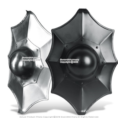 Functional Battle Ready Medieval Talhoffer Buckler Iron Shield 16G ...