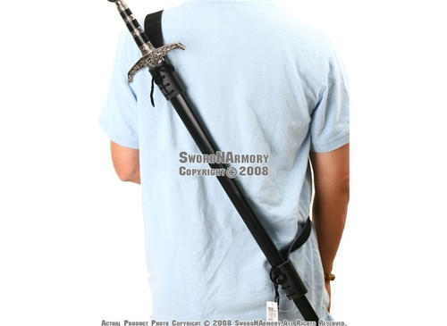 Leather Back Hanger Frog Medieval Baldric Sword Belt - Sword N Armory