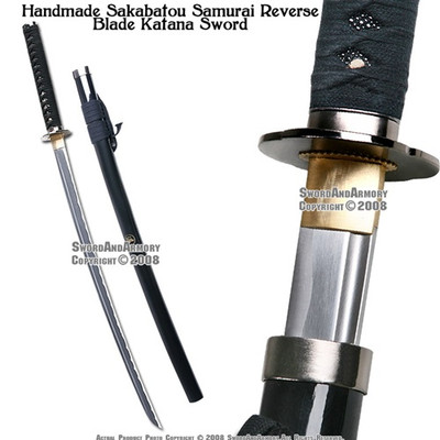 Handmade Sakabatou Samurai Reverse Blade Katana Sword