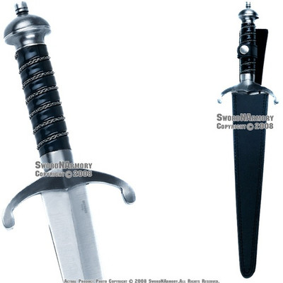 Medieval Knight Sword Vendetta Dagger with Sheath