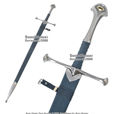 Crusader Knight Medieval Strider King Sword W/ Scabbard