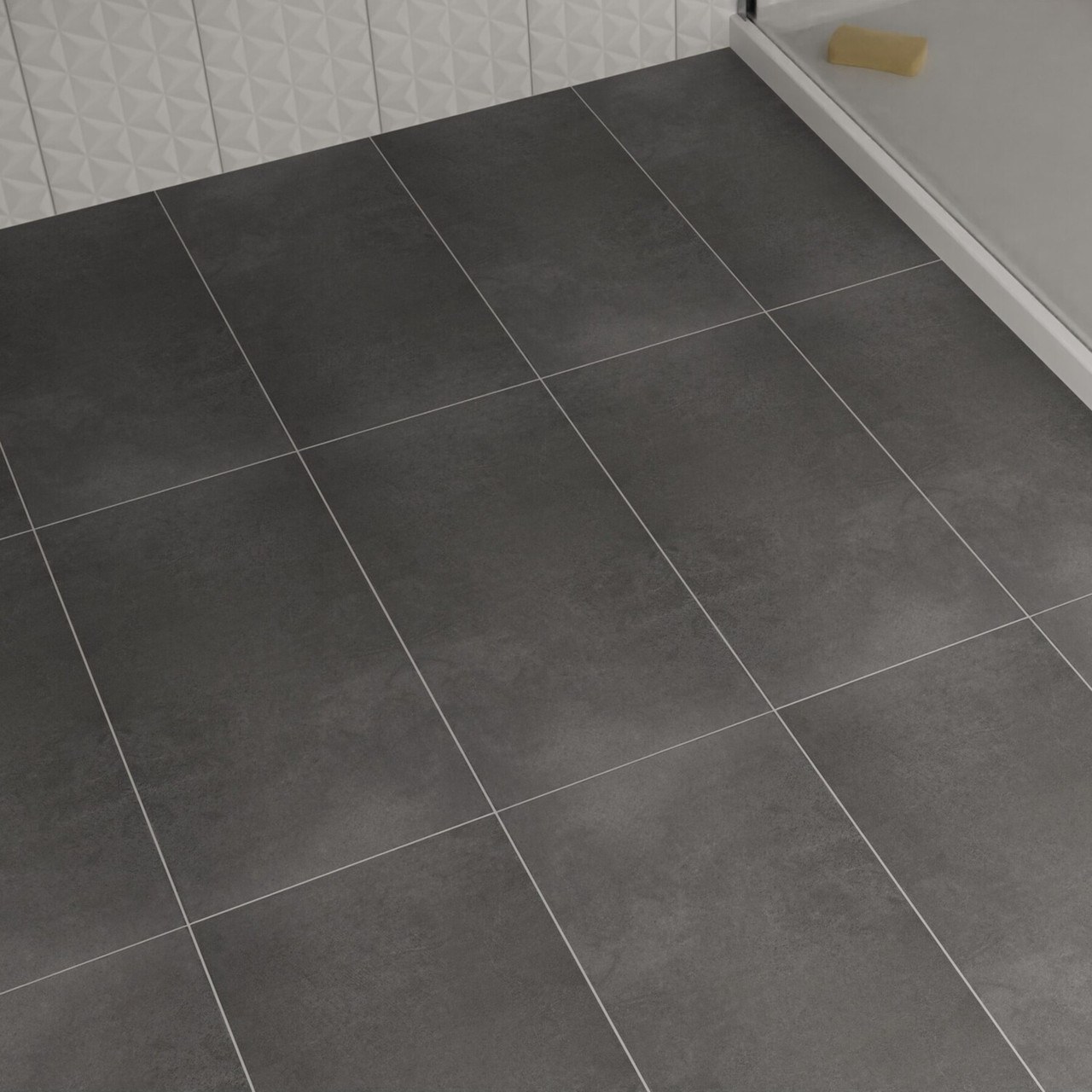 Elementi Graphite Cement Effect Tiles 30x60cm | Tile Warehouse
