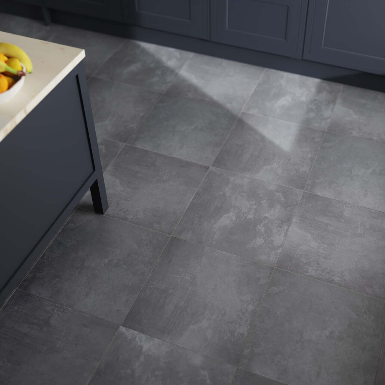 Elementi Graphite Cement Effect Tiles 60x60cm | Tile Warehouse