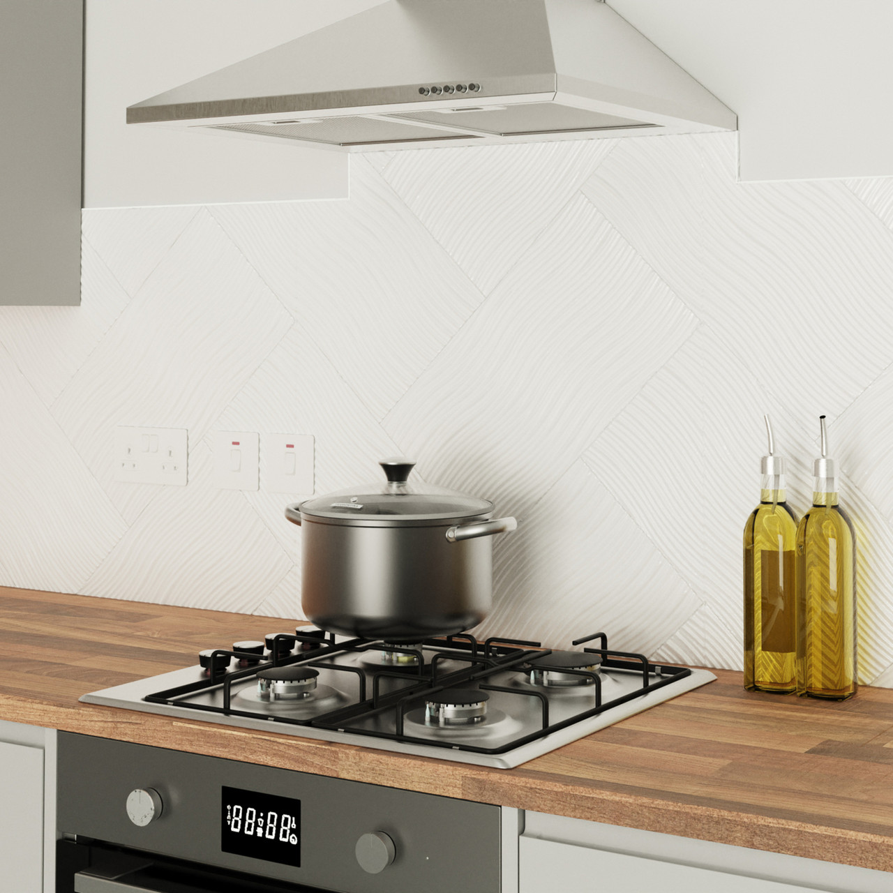 Blanco Matt White Wave Tiles 30x60cm | Tile Warehouse