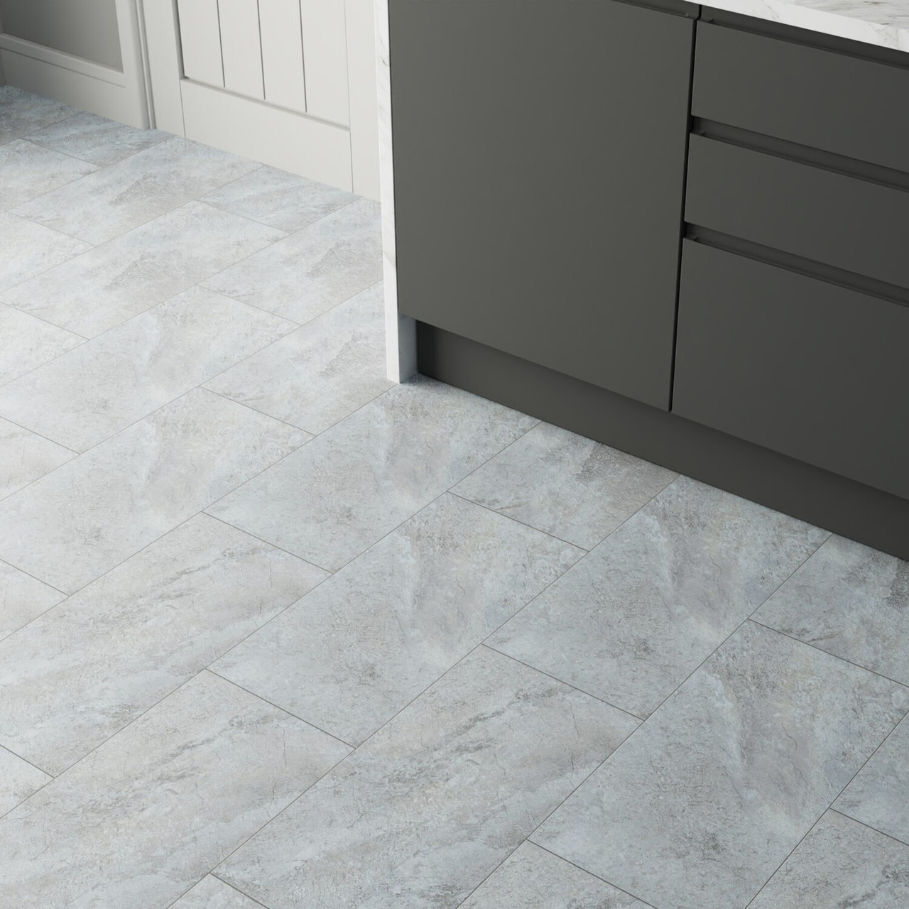 Gaia Grey Stone Effect Porcelain Tiles 30x60 | Tile Warehouse