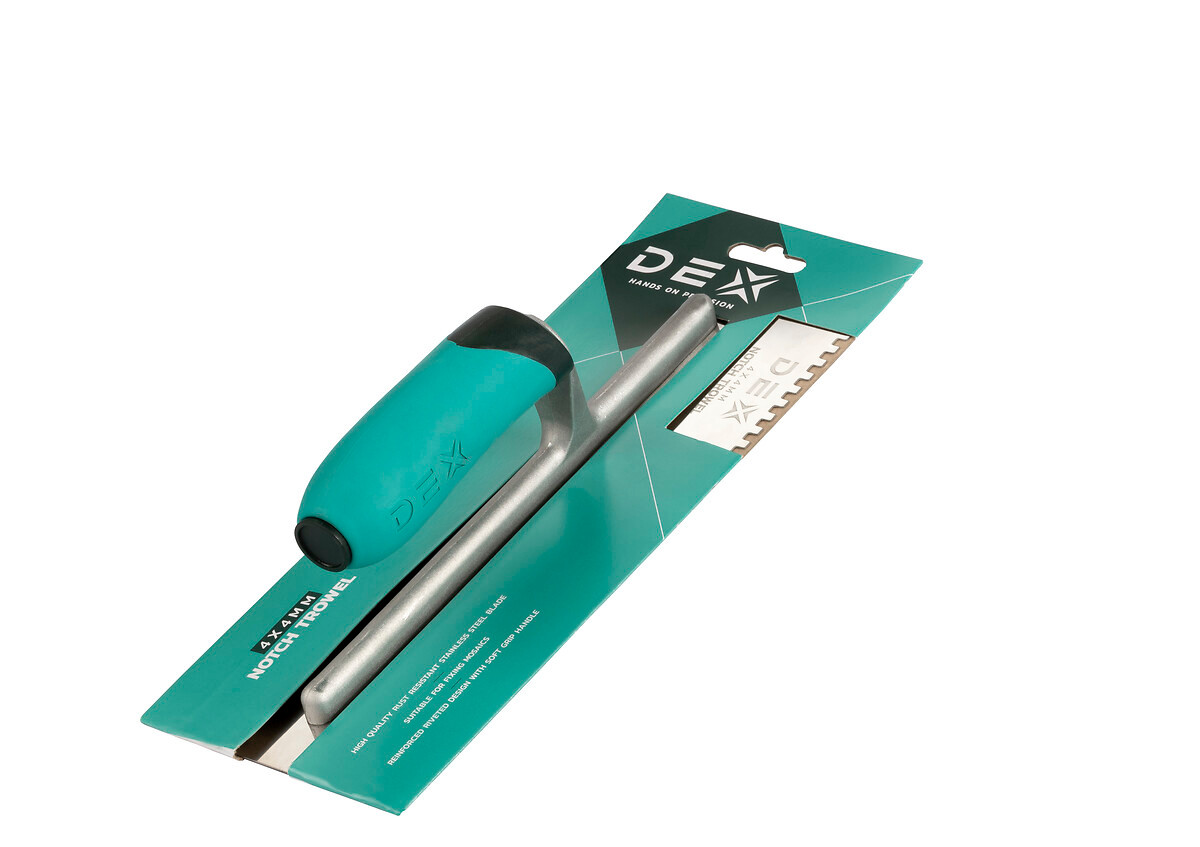 DEX S/S 4x4mm Notch Trowel | Tile Warehouse