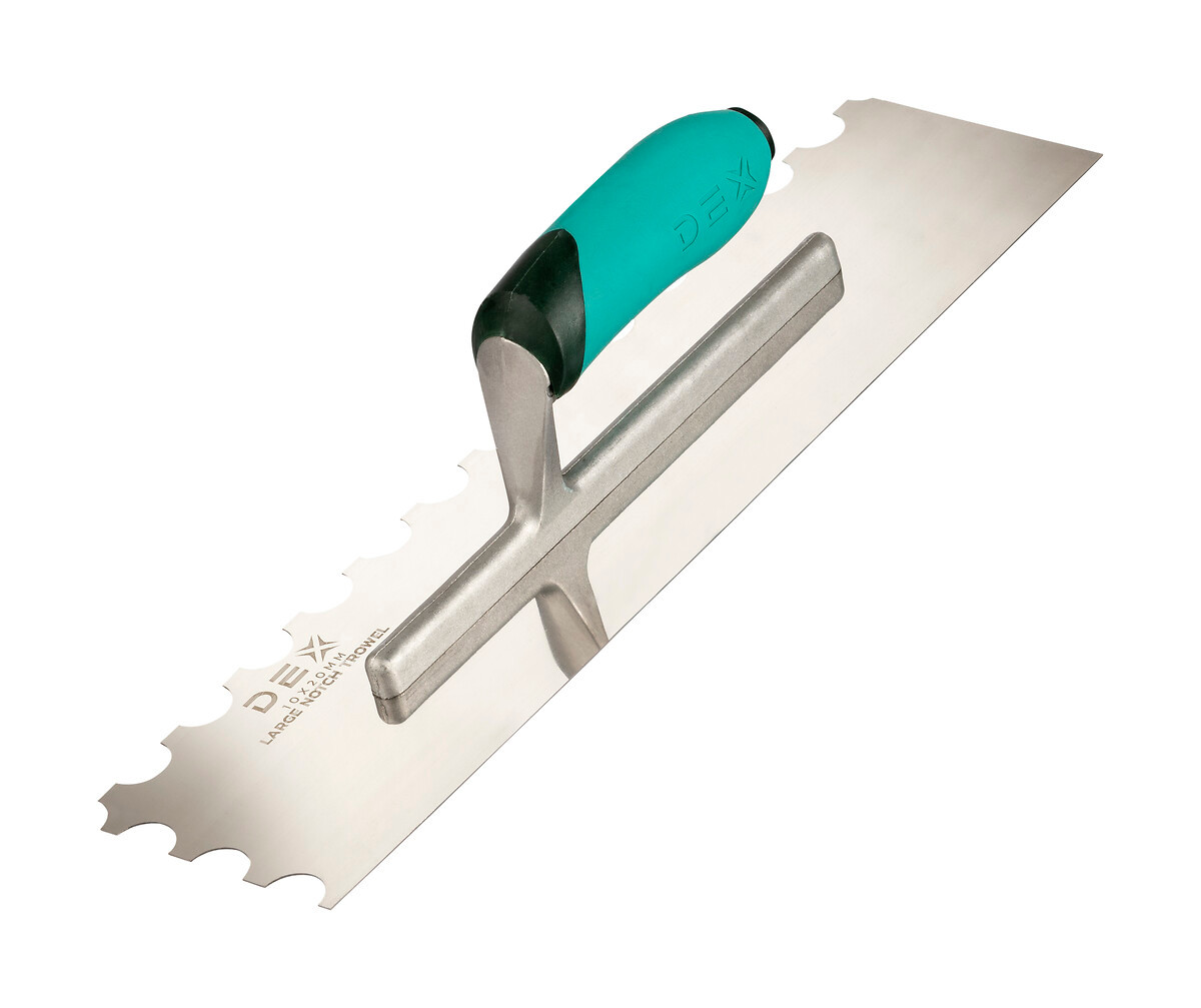 DEX Large Format 10x20mm Notch Trowel | Tile Warehouse