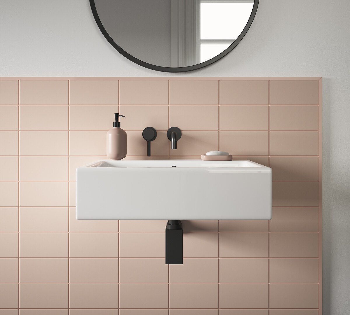 Matrix Blossom Pink Matt Tiles 9.8x19.8cm | Tile Warehouse