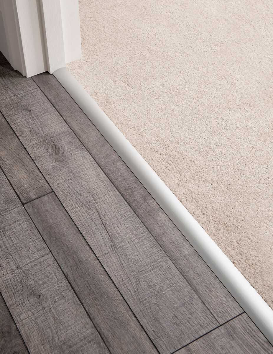Dural Multifloor Vinyl Tile Door Bar (Silver, 40mm) | Tile Warehouse