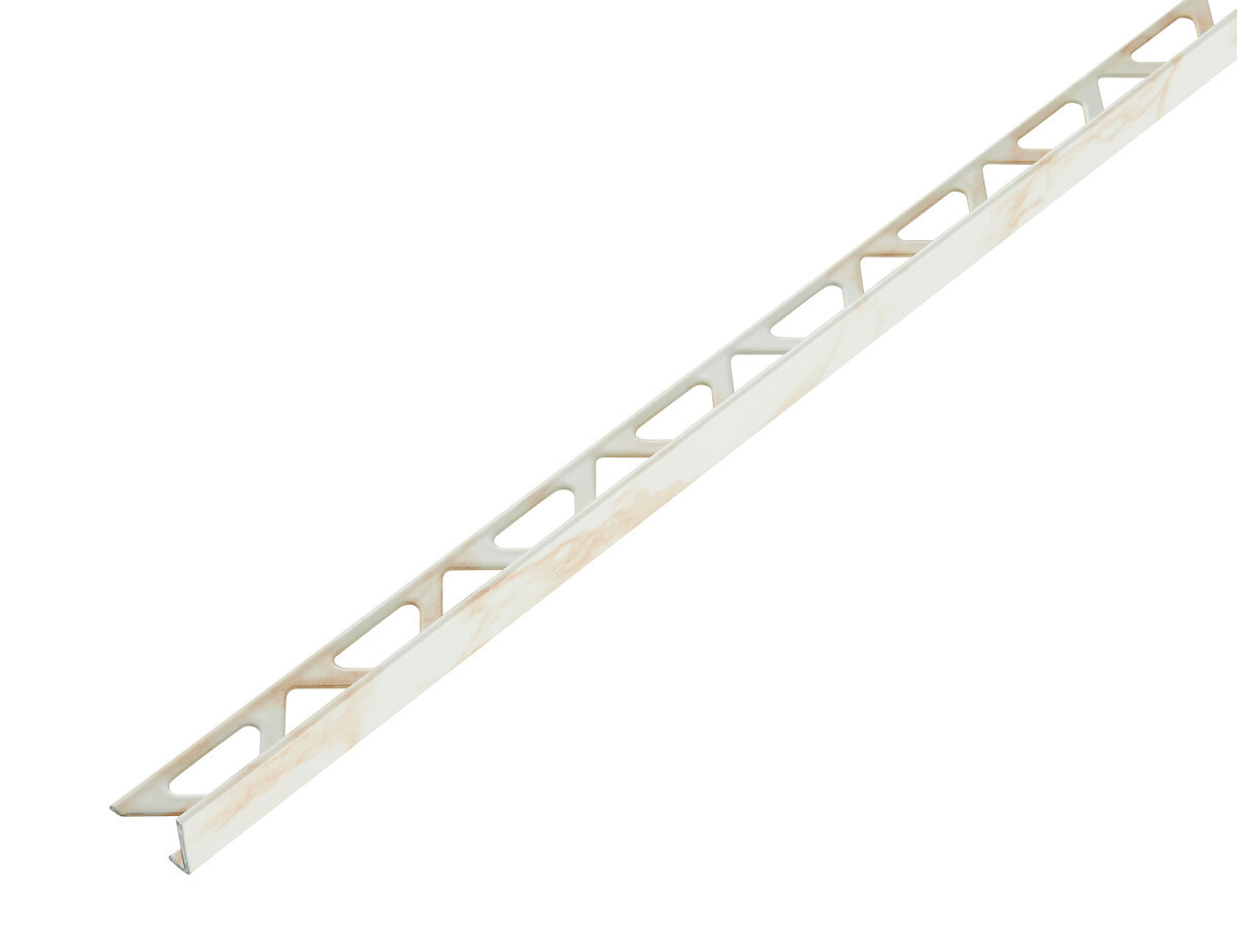 Tile Trim 10mm Gold Marble Straight Edge 2.5m | Tile Warehouse