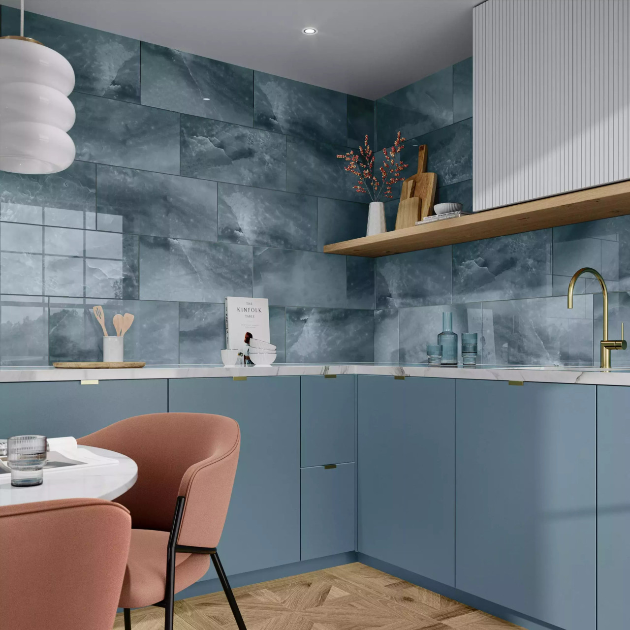 Marmer Onyx Blue 30x60cm | Tile Warehouse