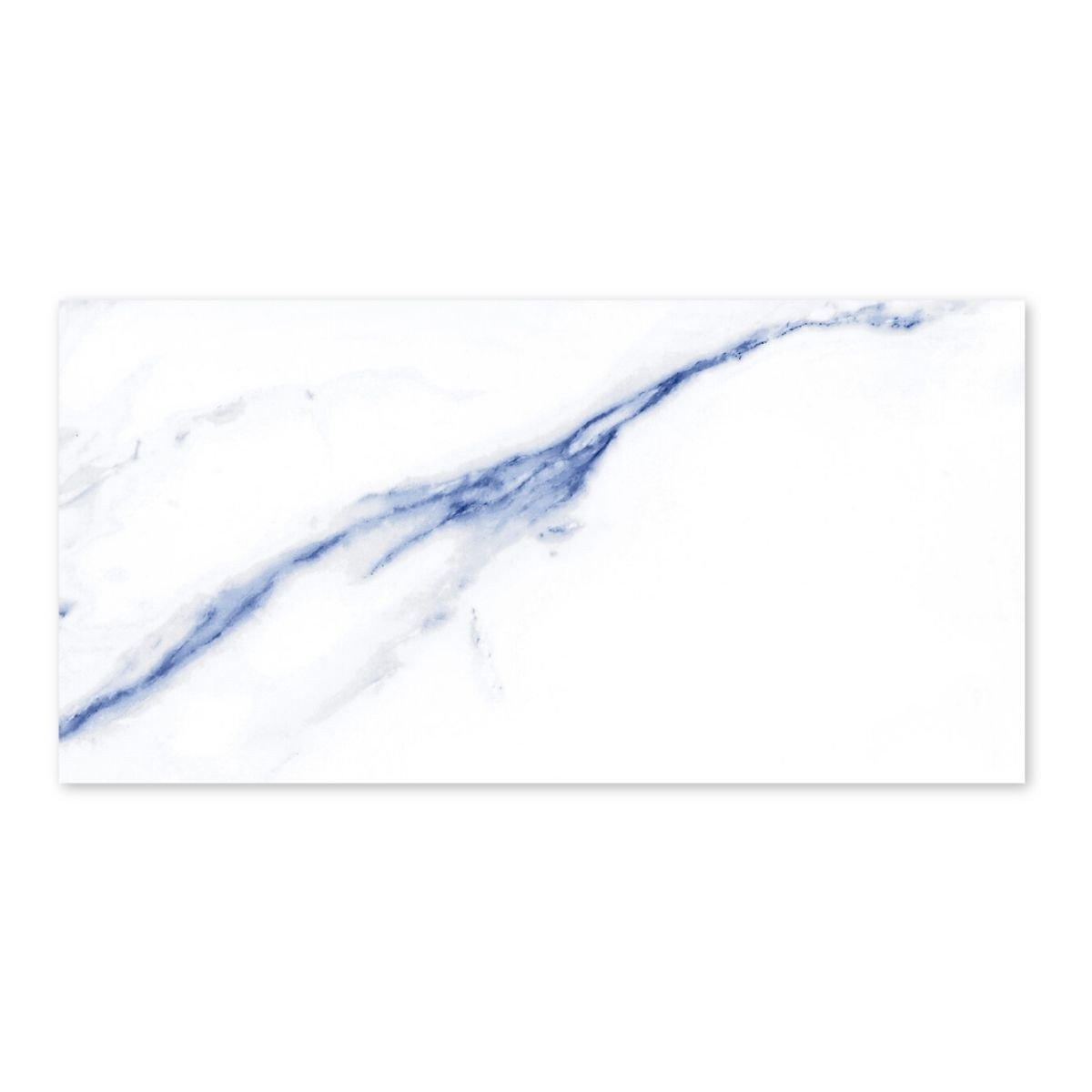 Apollo Blue Calacatta Marble Effect Tiles 30x60cm | Tile Warehouse