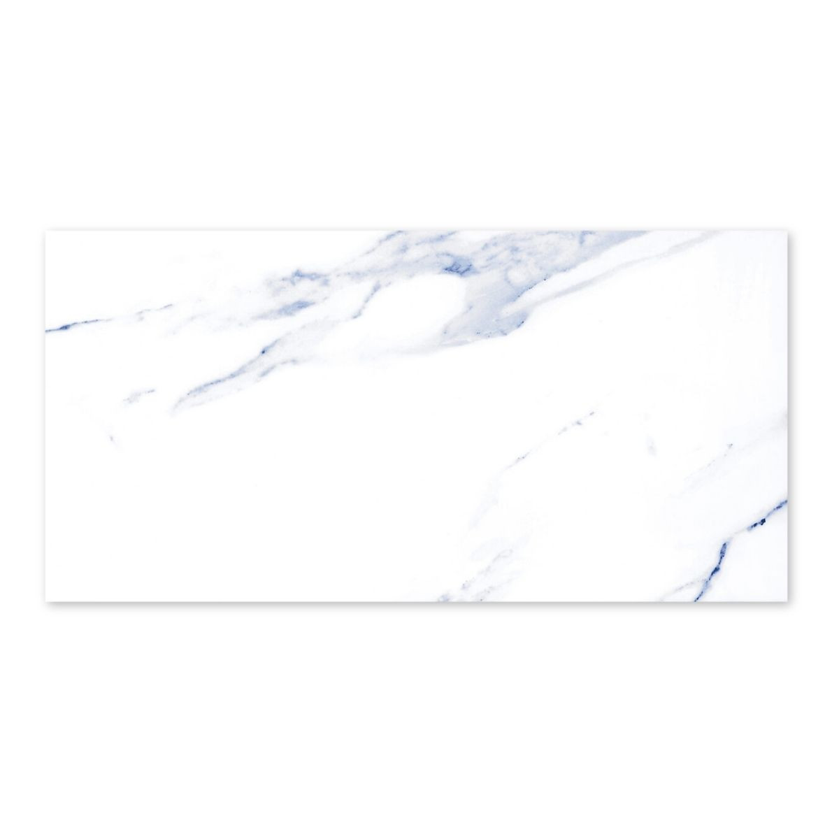 Apollo Blue Calacatta Marble Effect Tiles 30x60cm | Tile Warehouse