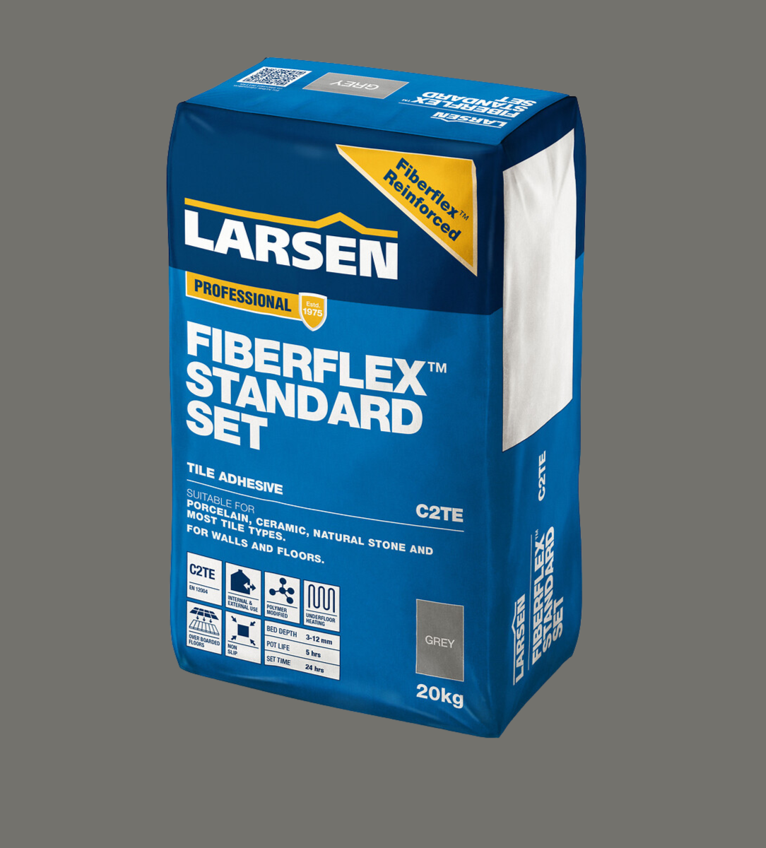 Larsen Professional Standard Set Grey Adhesive (20kg) | Tile Warehouse