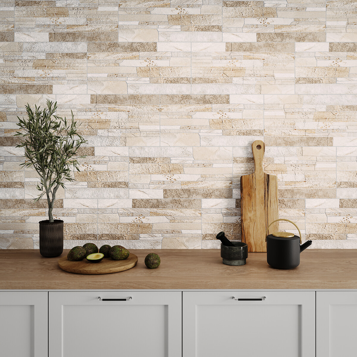 Tosca Beige Split Face Effect Wall Tiles (30x60cm)