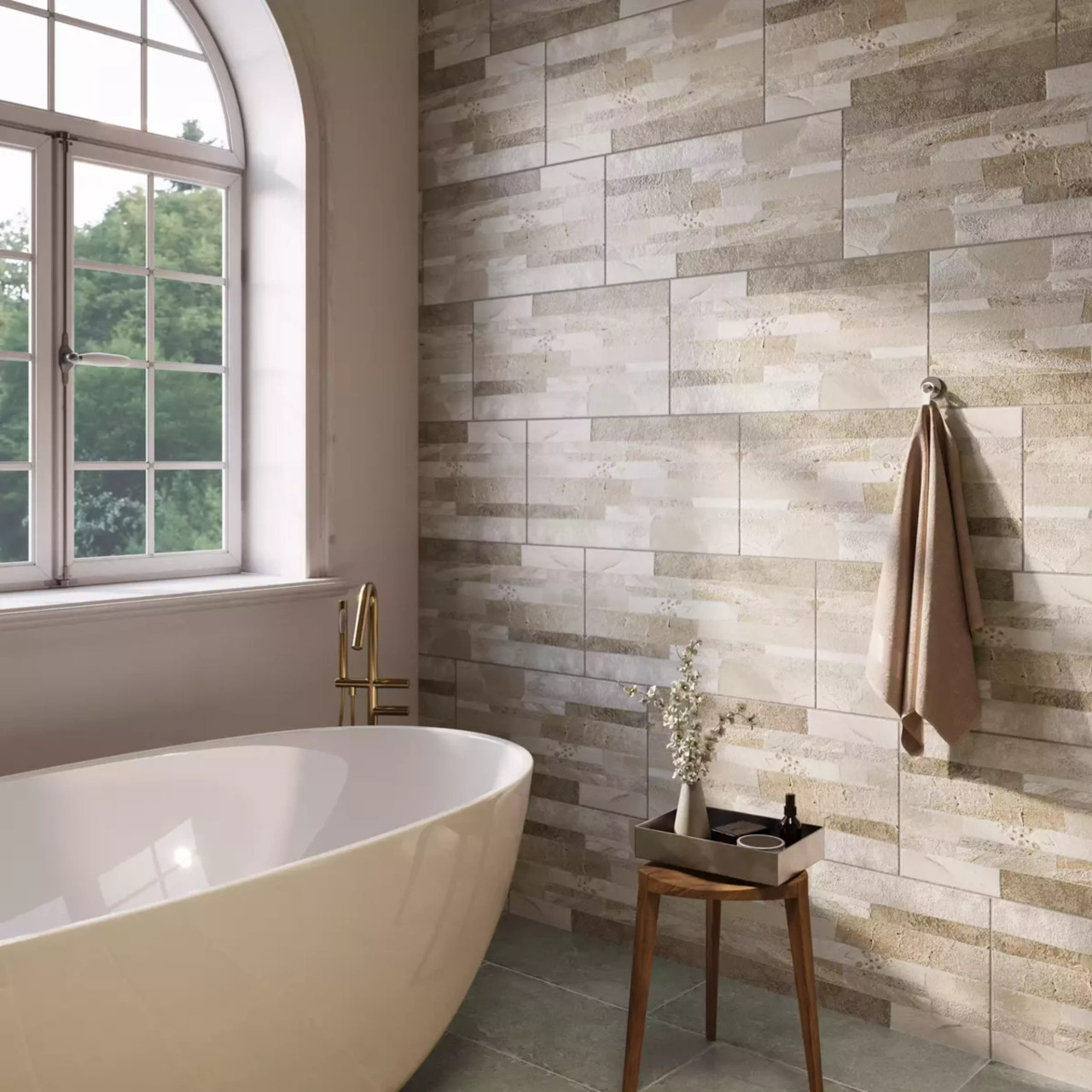 Tosca Beige Split Face Effect Wall Tiles (30x60cm)