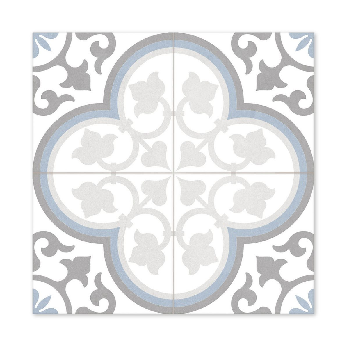 Vintage Blue Pattern Tile (45x45cm) | Tile Warehouse