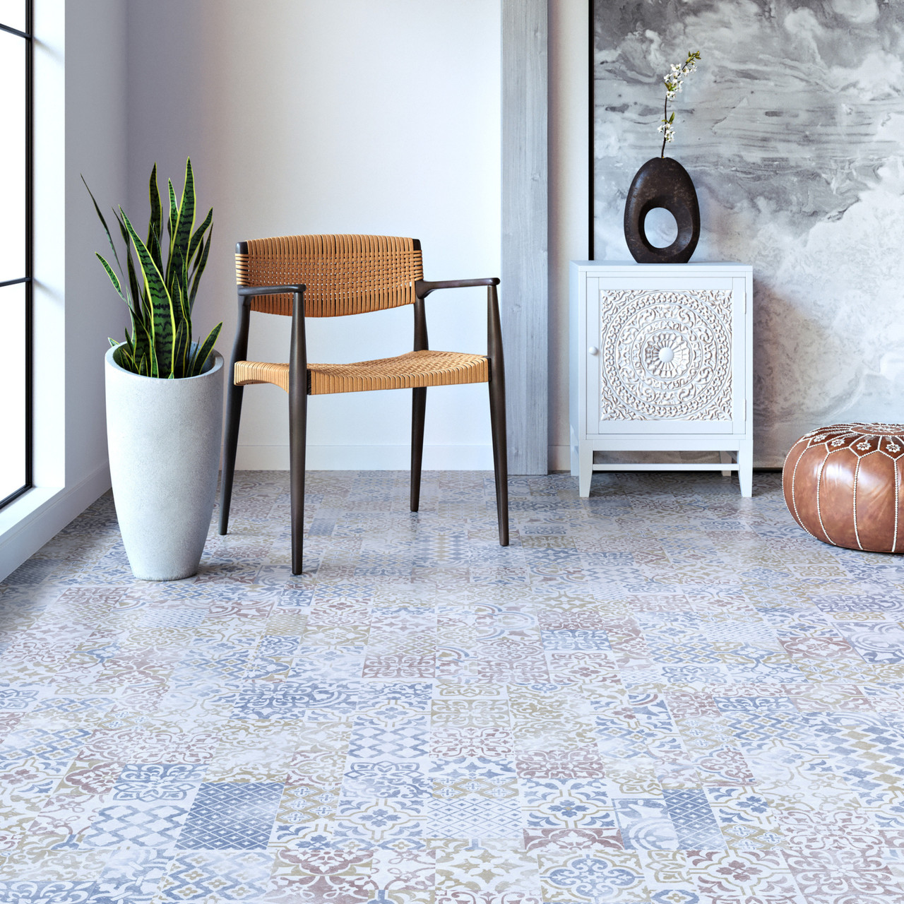 Pronto Inga Blue Luxury Vinyl Tile | Tile Warehouse