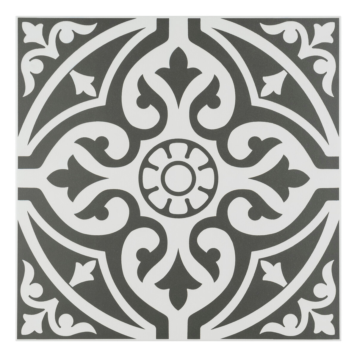 Chartwell Black Pattern Tiles 33x33cm | Tile Warehouse