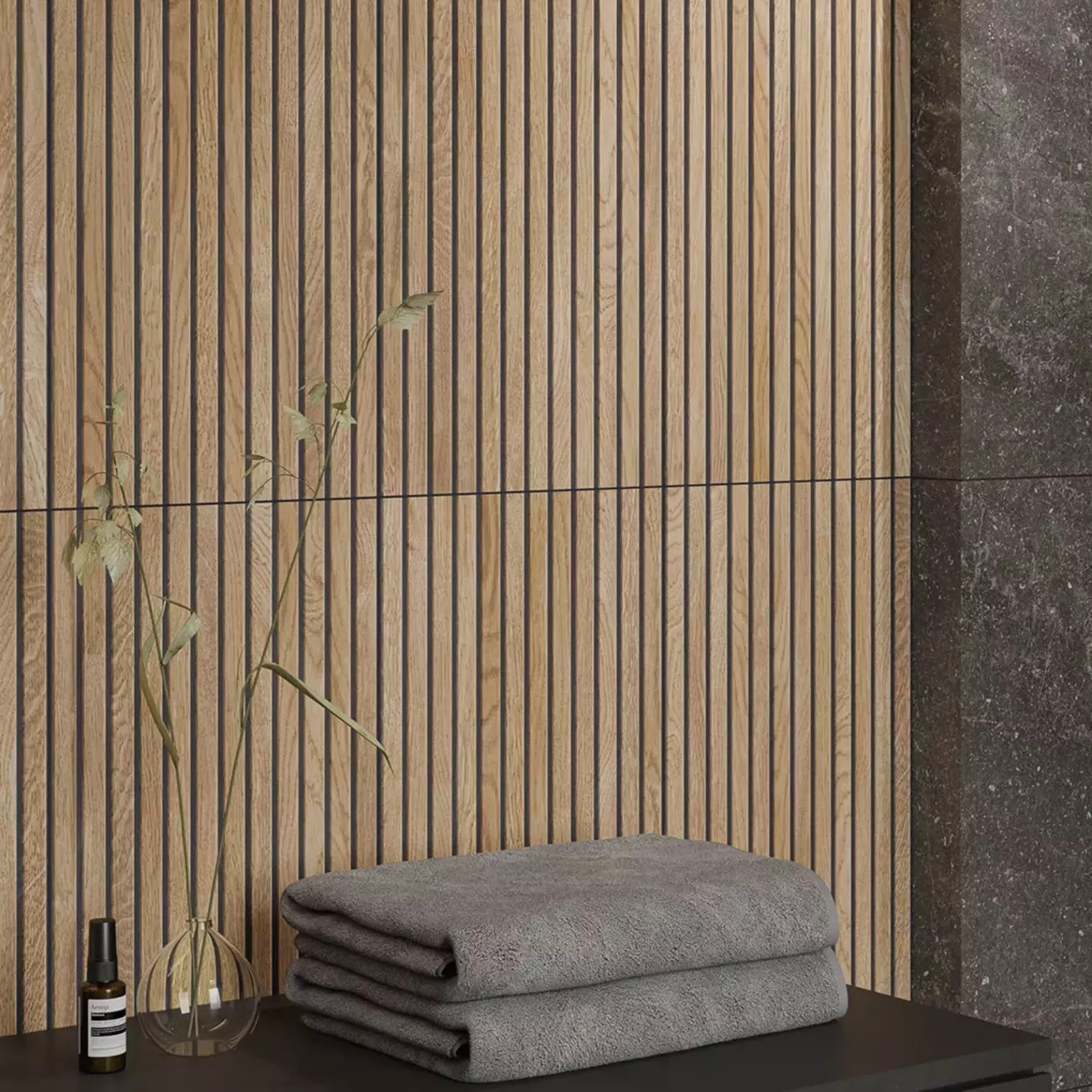 Boseli Oak Wood Panelling Effect Tile (30x60cm) | Tile Warehouse