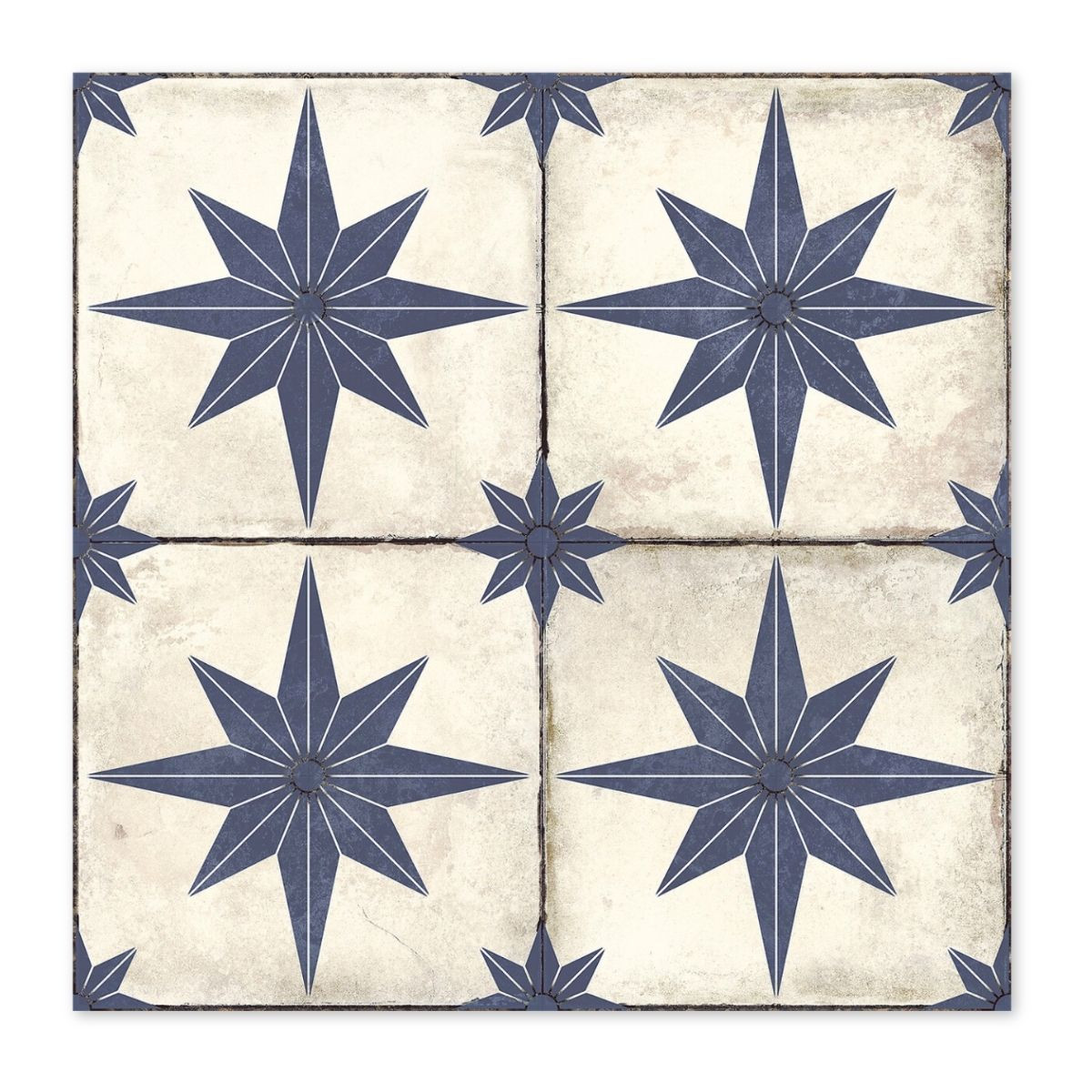 Jupiter Star Blue Pattern Tiles 45x45cm | Tile Warehouse