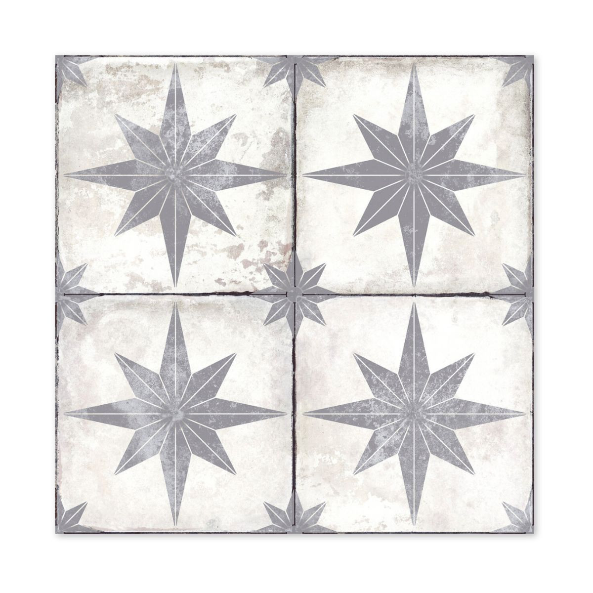 Jupiter Star Grey Pattern Tiles 45x45cm | Tile Warehouse