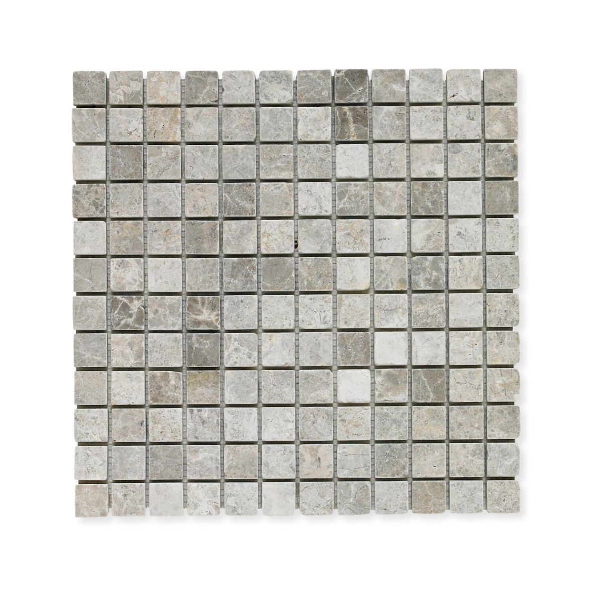 Sylvan Marble Tumbled Mosaic Tiles 25mm 30.5x30.5cm | Tile Warehouse