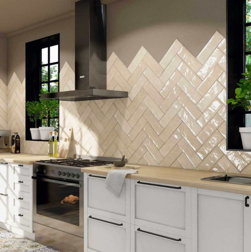 Marrakesh Cream Zellige Effect Tiles 10x30cm | Tile Warehouse