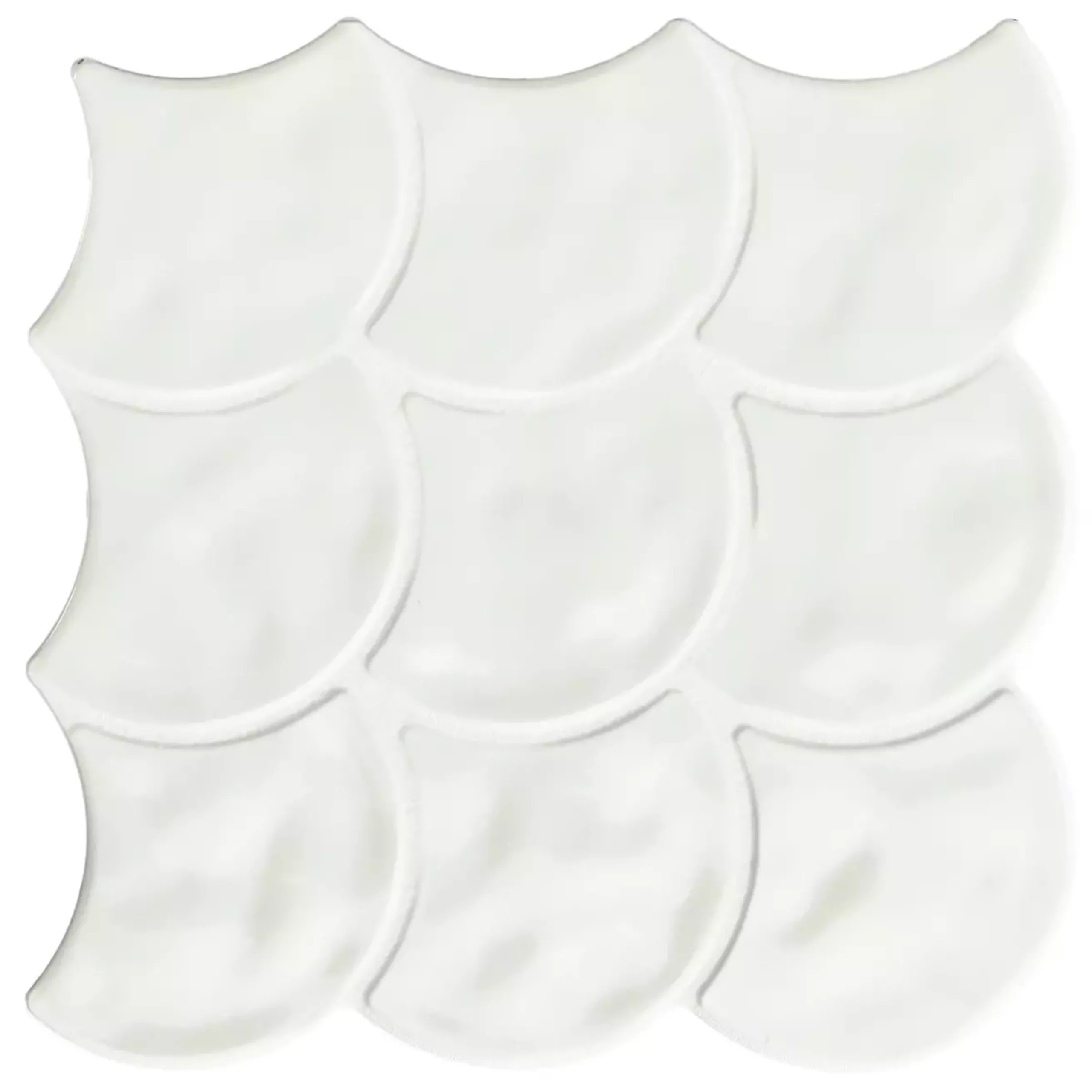 Scales Gloss White 30.7x30.7cm | Tile Warehouse