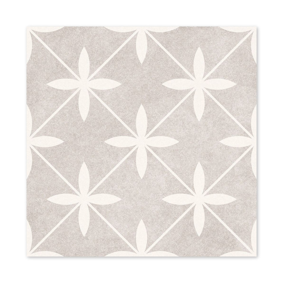 Mijas Grey Pattern Tiles 45x45cm | Tile Warehouse