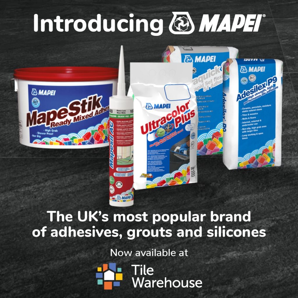 Tile Warehouse adds Mapei to product range - Tile Warehouse