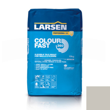 Larsen Professional Colourfast 360 Silver Grey Grout (3kg) | Tile Warehouse