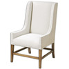 Uttermost Dalma Linen Wing Chair in Lounge Chairs at StudioLX