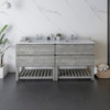 Fresca Formosa 72" Floor Standing Open Bottom Double Sink Modern ...