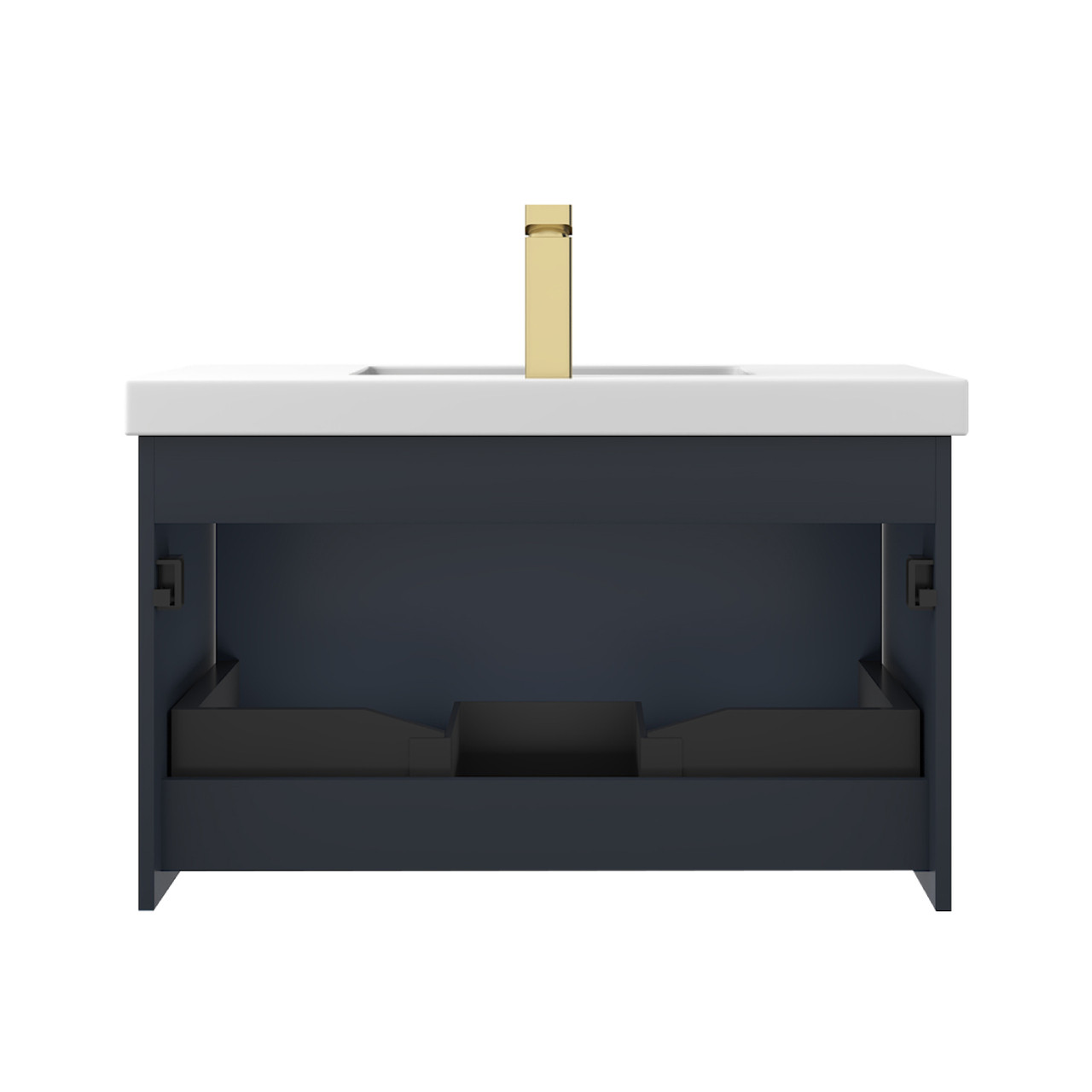 Blossom 30" Floating Bathroom Vanity With Sink - Night Blue in Single ...