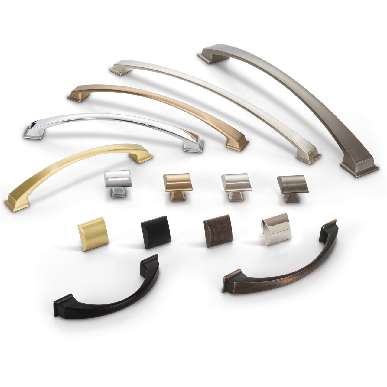 Jeffrey Alexander 12" Center-to-center Brushed Gold Arched Roman ...