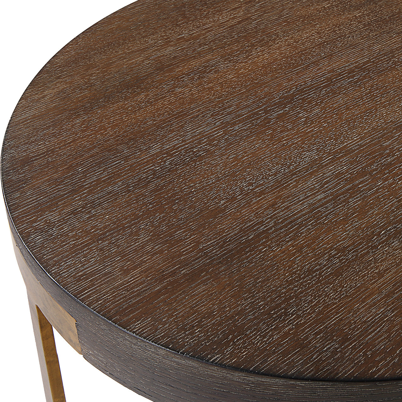 Uttermost Palisade Round Wood Side Table in End Tables at StudioLX