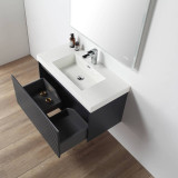 Blossom 36" Floating Bathroom Vanity With Sink - Night Blue in Single ...