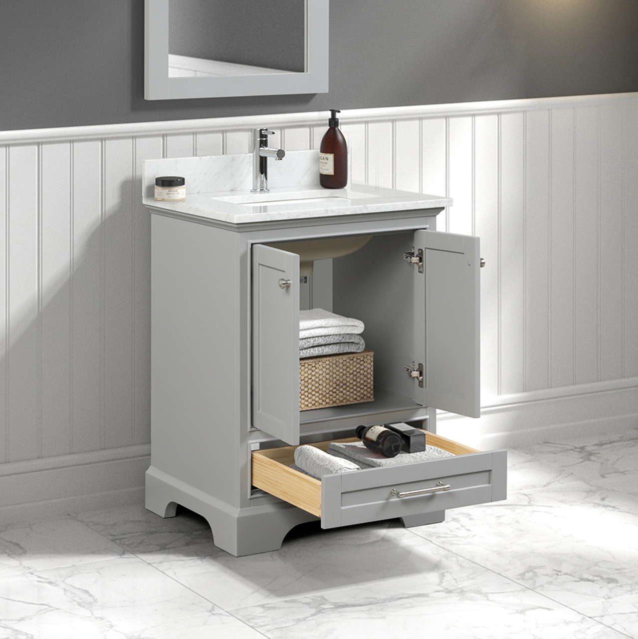Blossom 24" Freestanding Bathroom Vanity With Countertop & Undermount ...