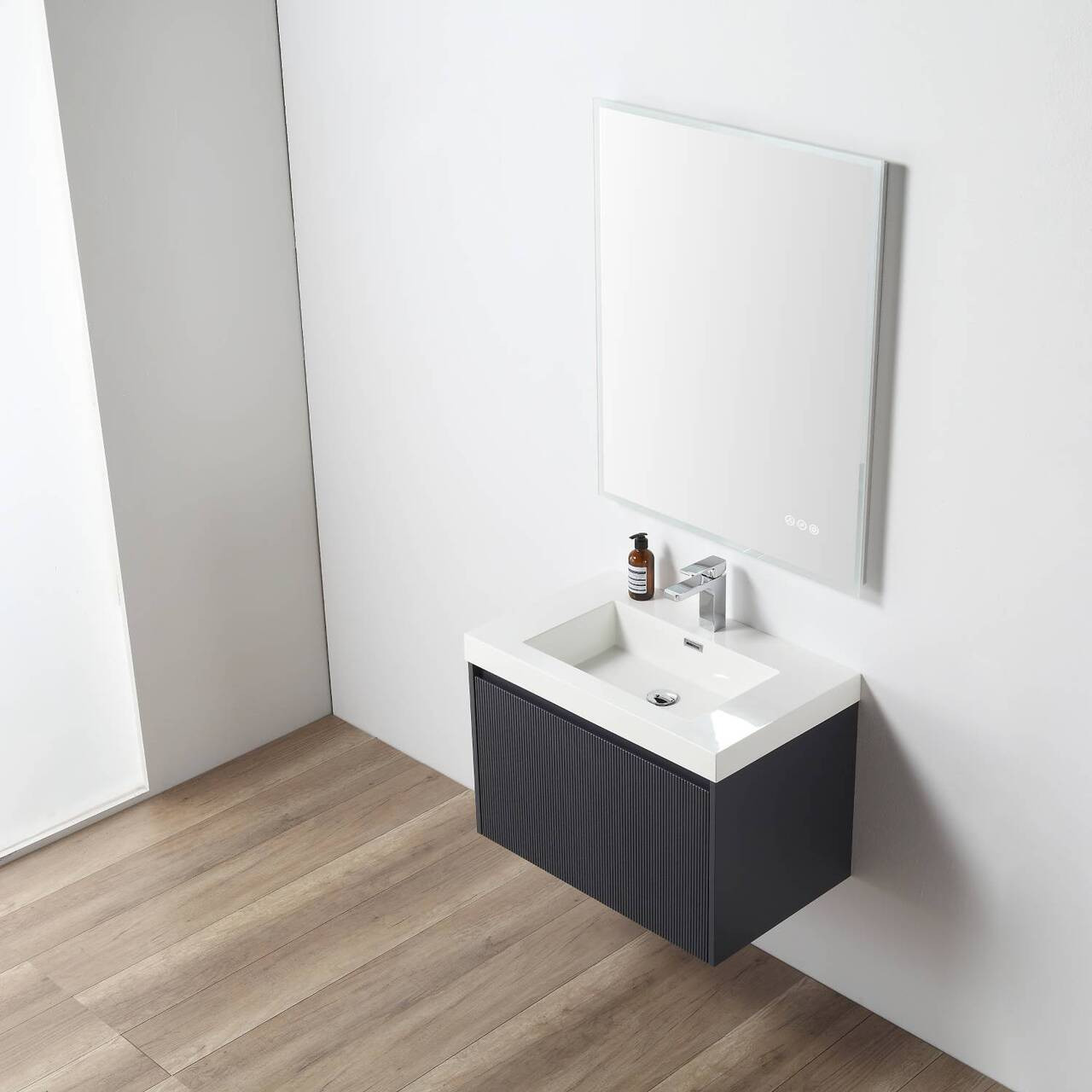Blossom 30" Floating Bathroom Vanity With Sink - Night Blue in Single ...