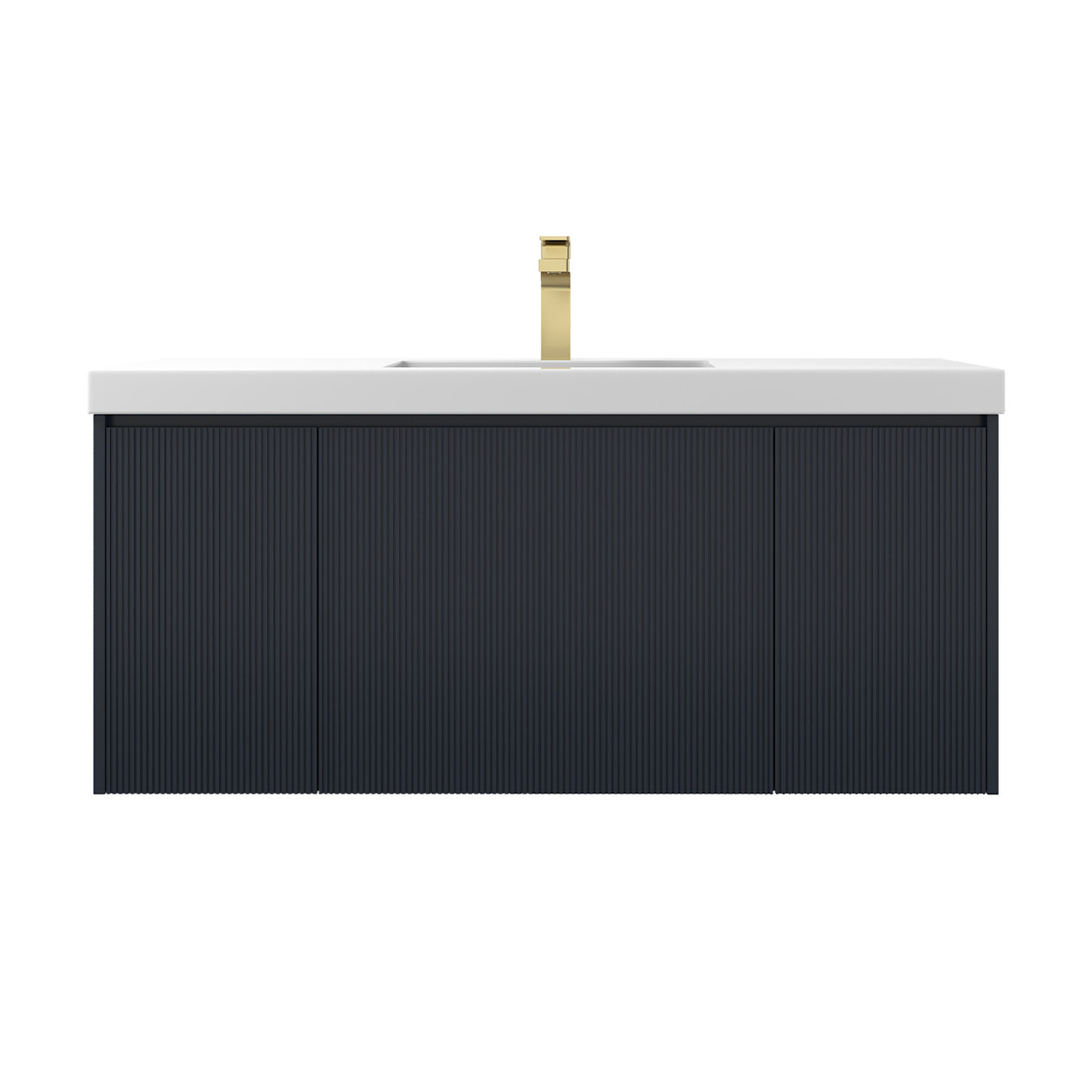 Blossom 48" Floating Bathroom Vanity With Single Sink - Night Blue in ...