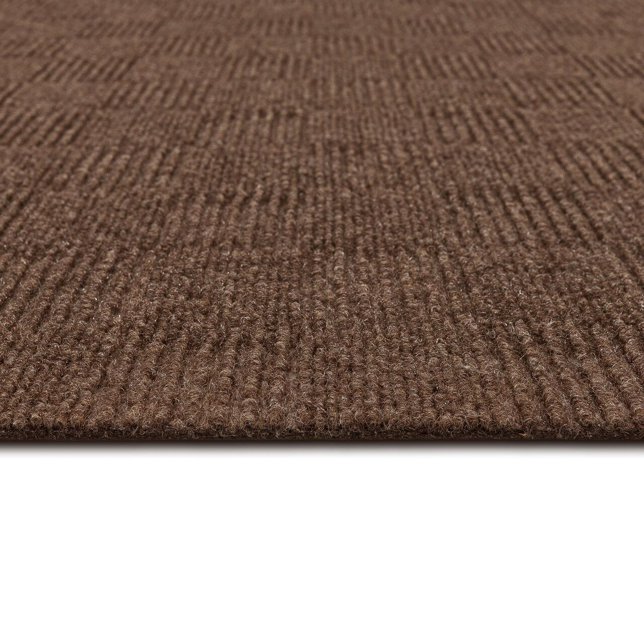 Mohawk Home Needlepunch Carpet Tile Café Brown Machine Made Polyester ...
